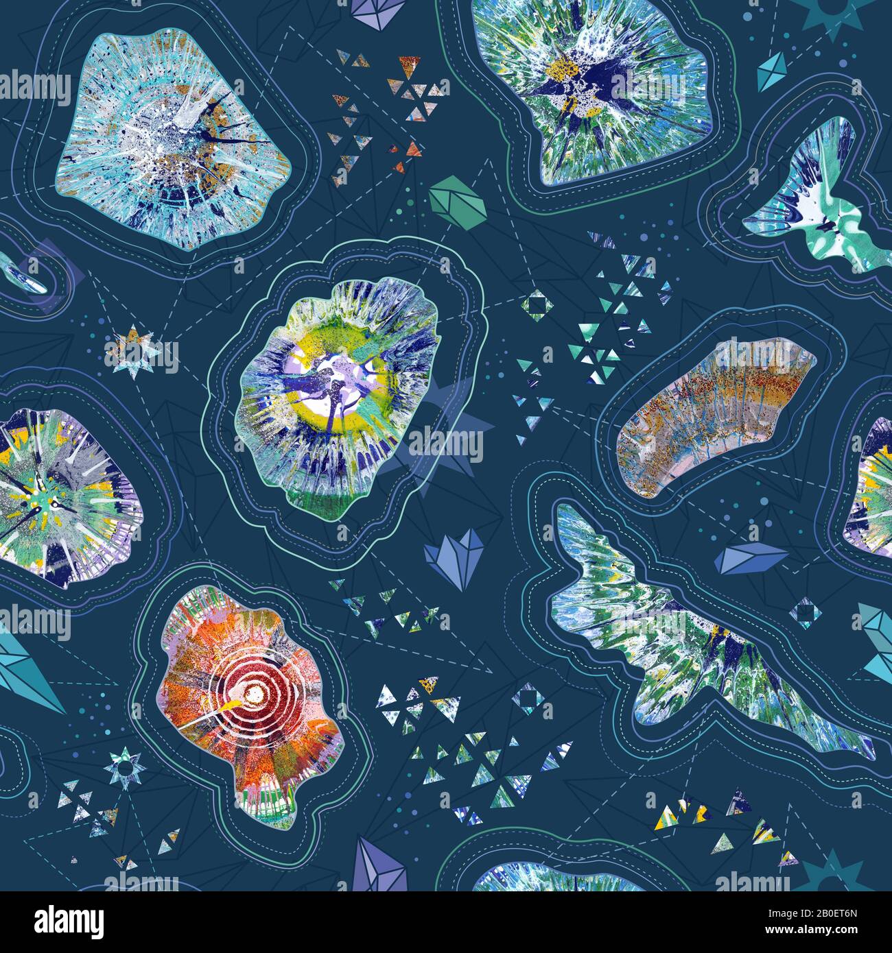 Ruby stone painting hi-res stock photography and images - Alamy