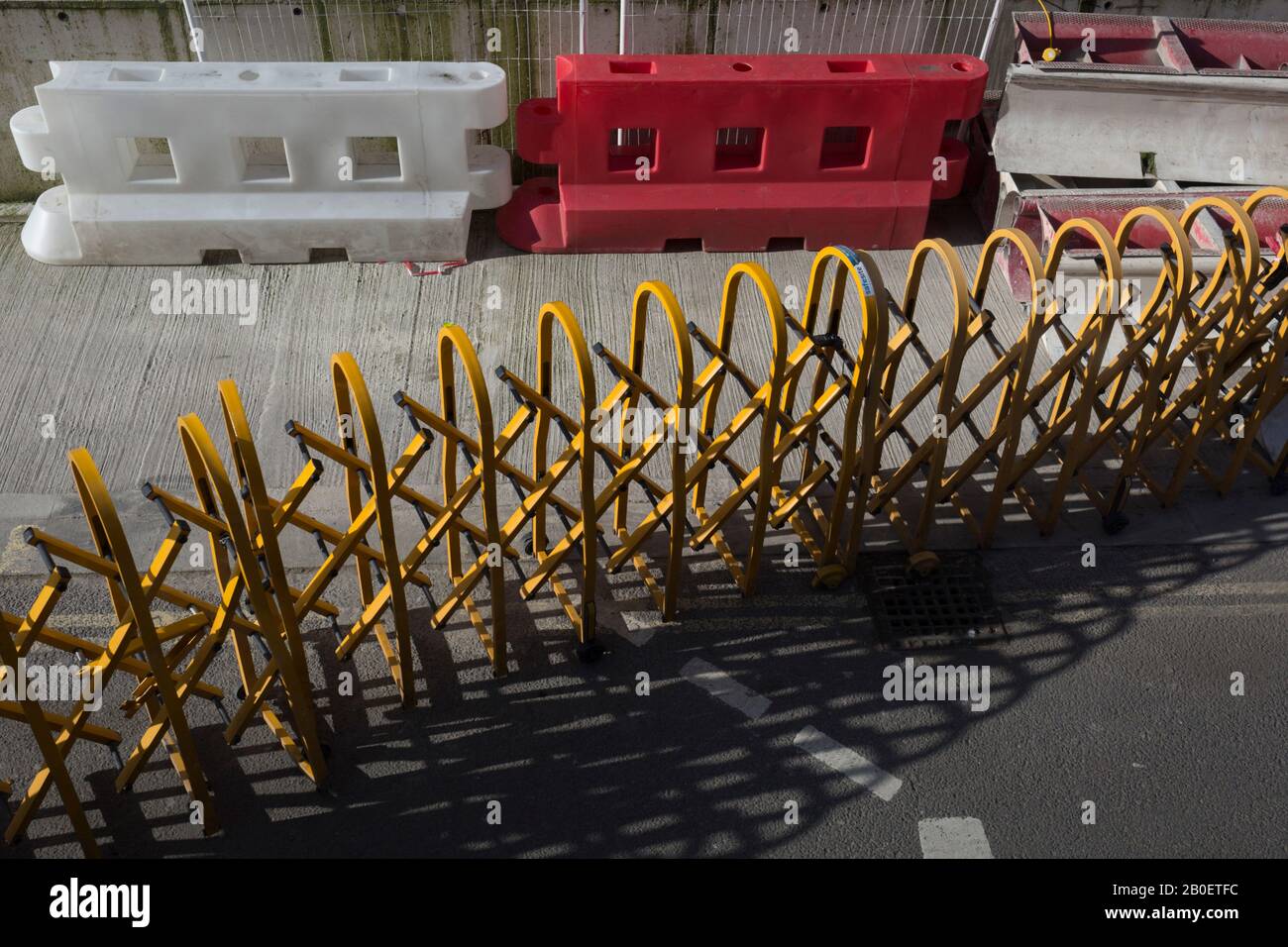 Folding barriers hi-res stock photography and images - Alamy