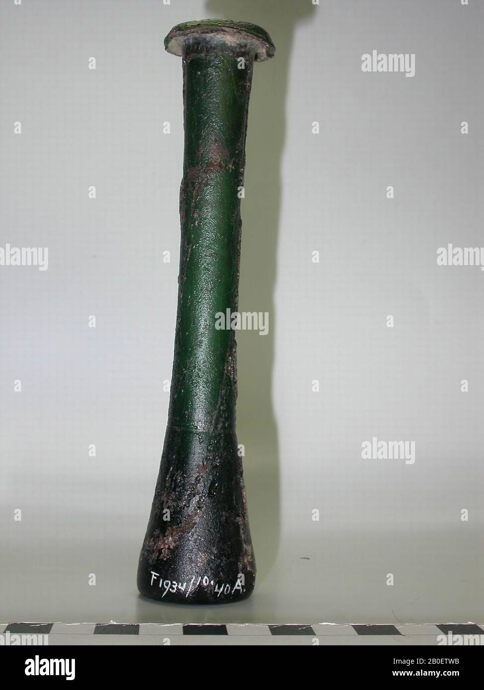balsamarium, Very thick-walled balsamarium of dark green, transparent ...