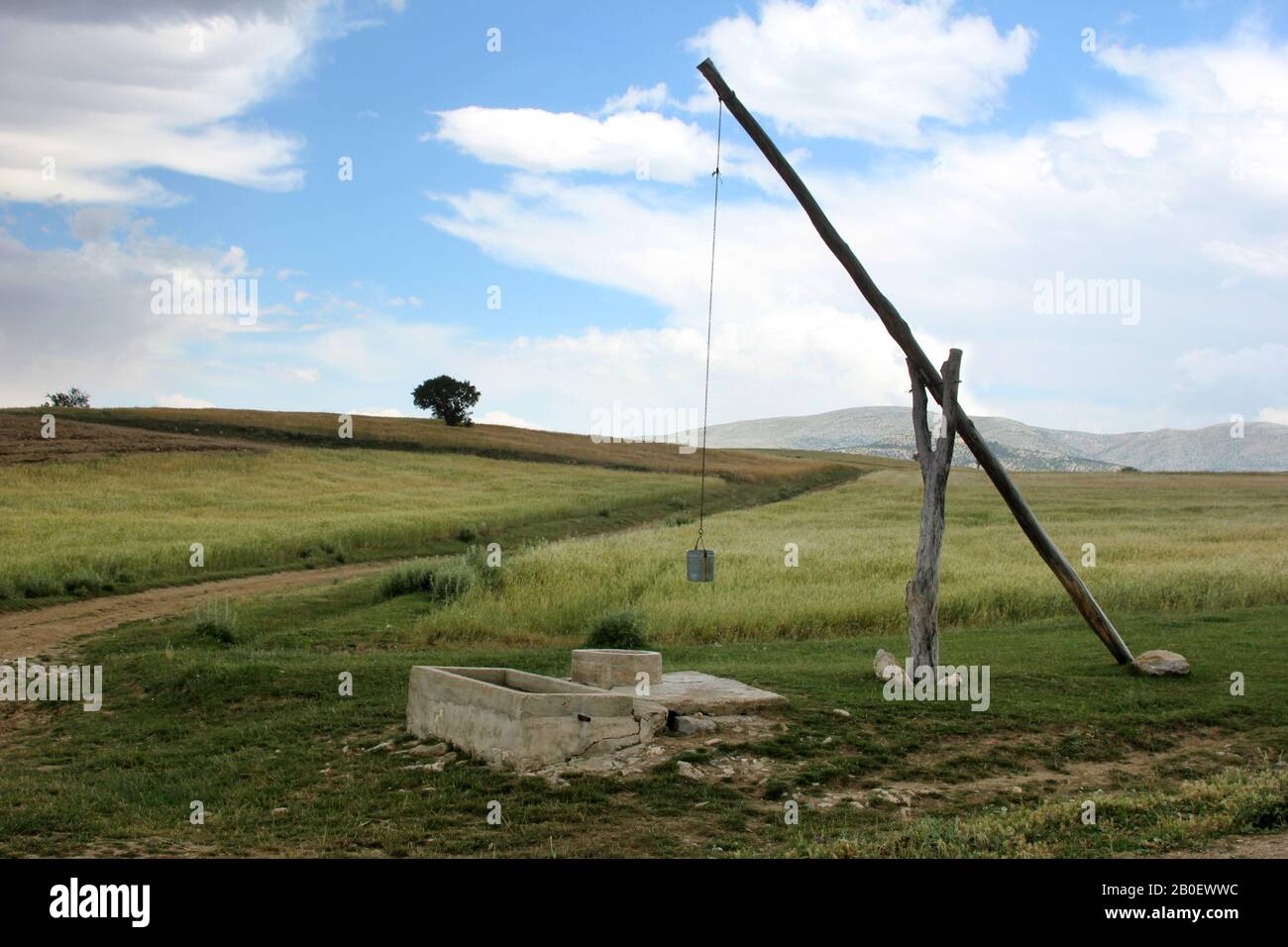 Very old water well Stock Photo - Alamy