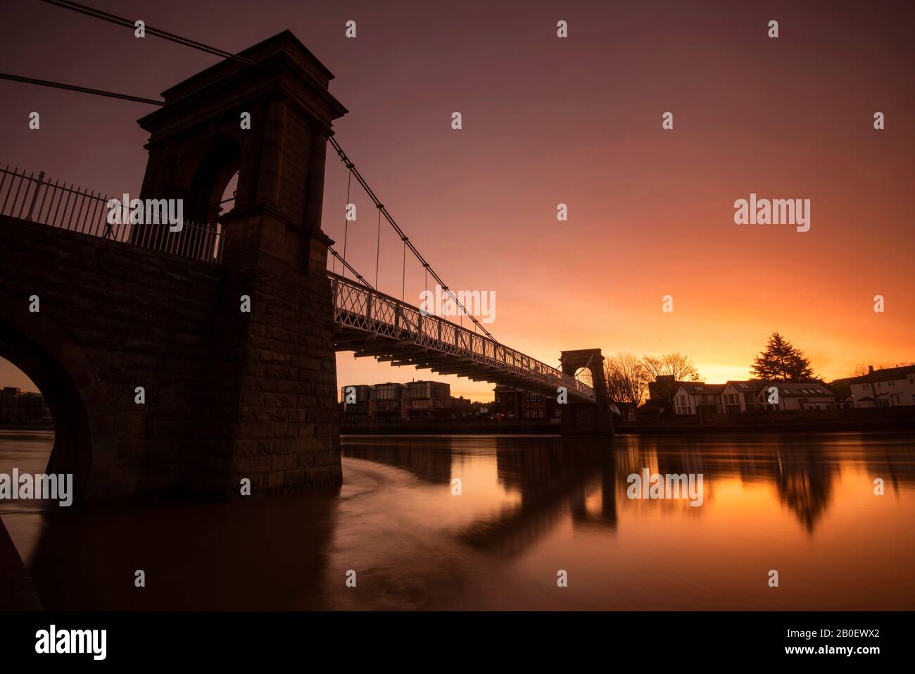 Sunrise on the River Trent at Victoria Embankment in Nottingham ...
