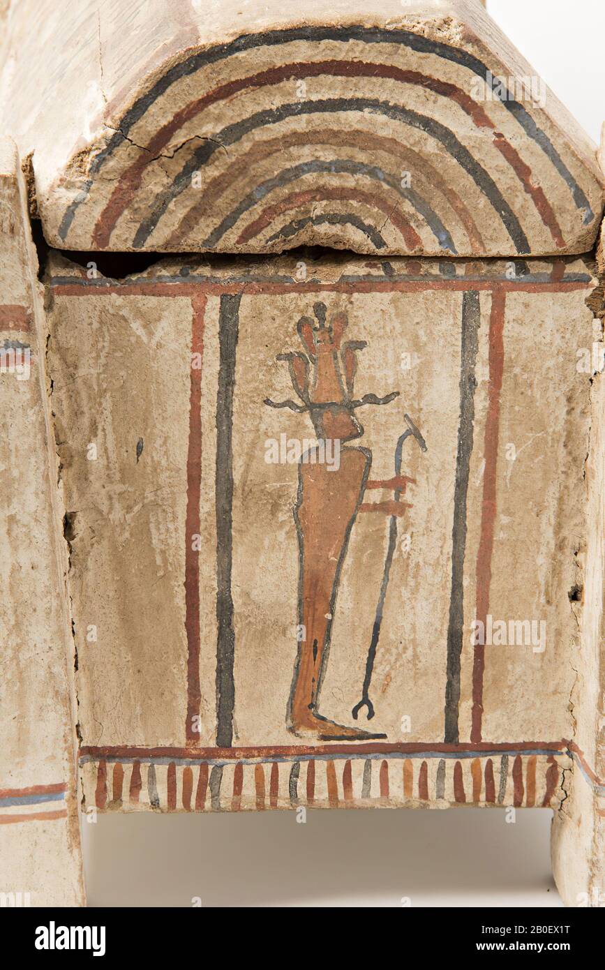 chest, post sarcophagus, rectangular, mummy holder, wood, 20 x 17.5 x ...