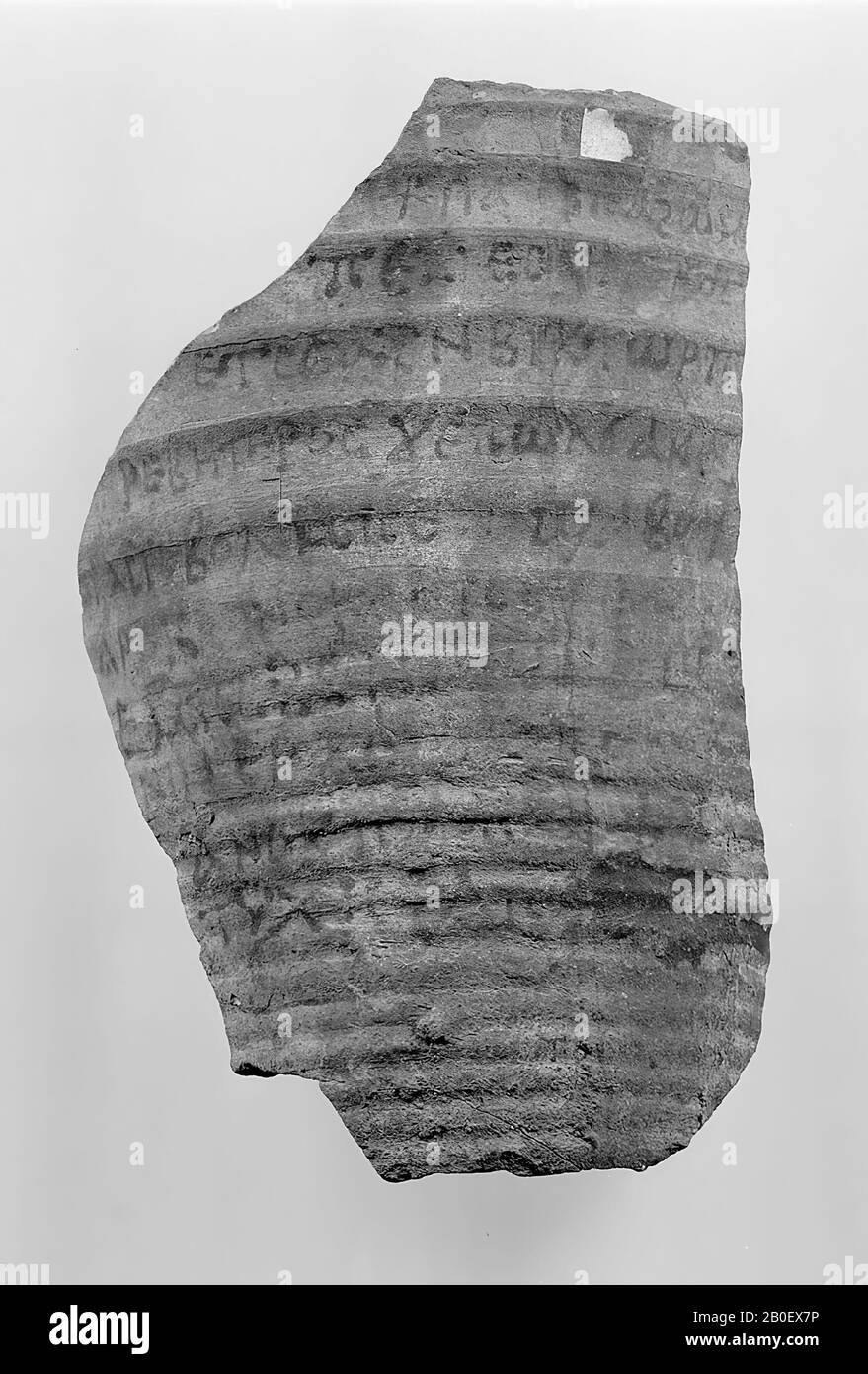 receipt, Victor, presbyter, ostracon, Coptic, pottery, 13.7 x 21.5 cm ...