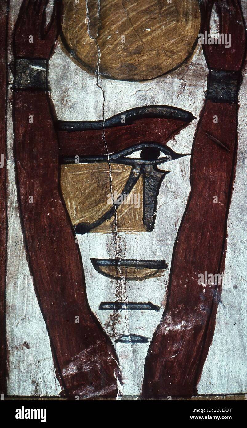 inner chest, Harerem, chest lid, mummy chest, inner chest, wood, 43 x ...