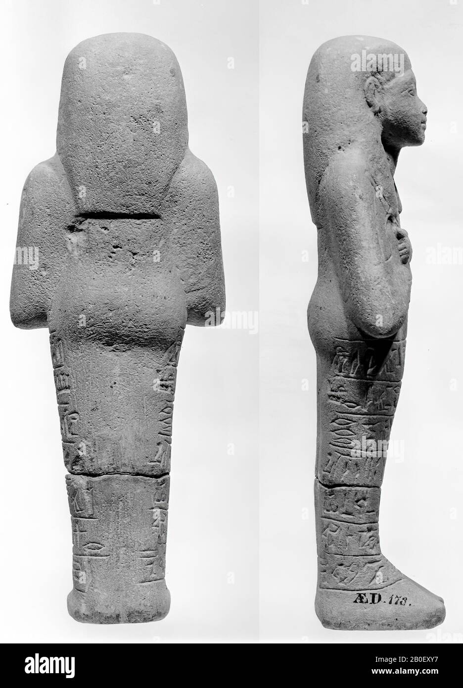 mummy-shaped, Takelia, shashbite, limestone, 23.5 x 8.8 cm, New Kingdom ...