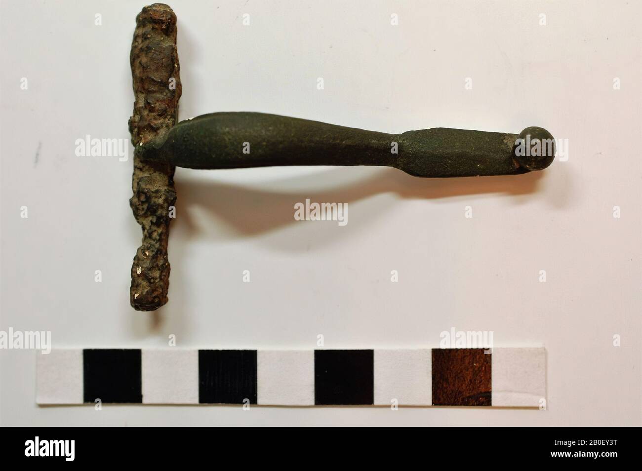 fibula, casting, metal, gypsum, 6,6 x 4,7 x 0,9 cm, prehistoric ...