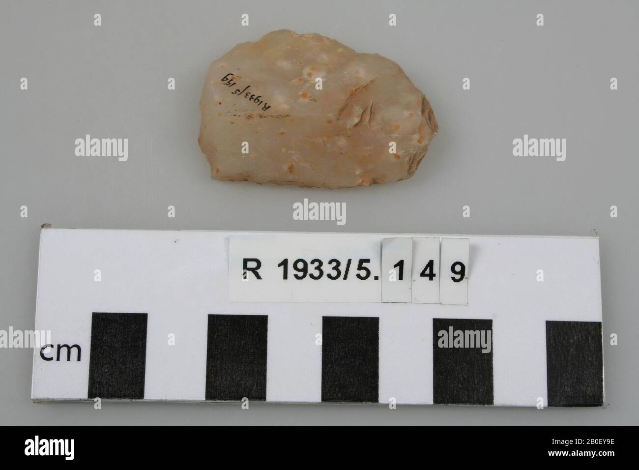 Flint scraper, scraper, stone, flint, 4,4 x 3 x 1 cm, prehistory ...