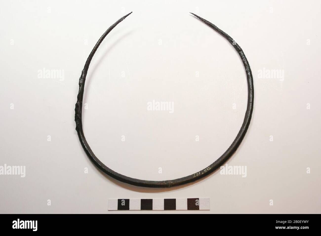 Old Europe, neck ring, metal, bronze, 16.0 x 15.5 x 0.5 cm, prehistory ...
