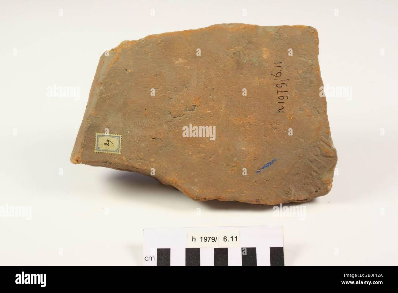 Fragment of a later brick with stamp (EX) GERIN (F)., later, brick ...