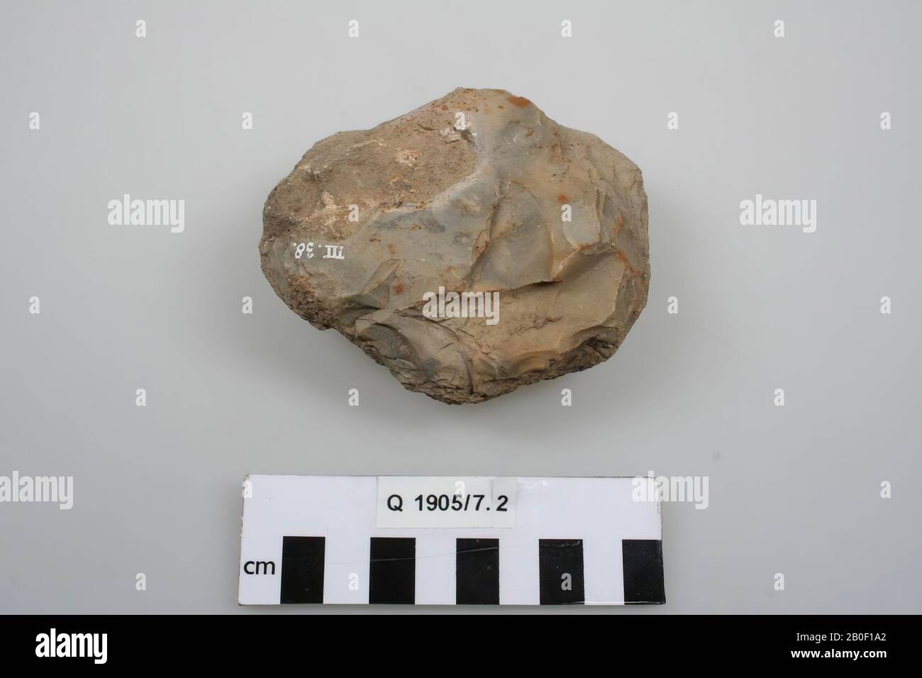 Flint stone, flintstone, stone, flint, 9,9 x 8,3 x 4 cm, prehistory ...
