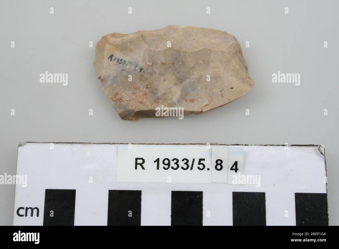 Blade of flint, tool, stone, flint, 5.8 x 3.5 x 1 cm, prehistory ...