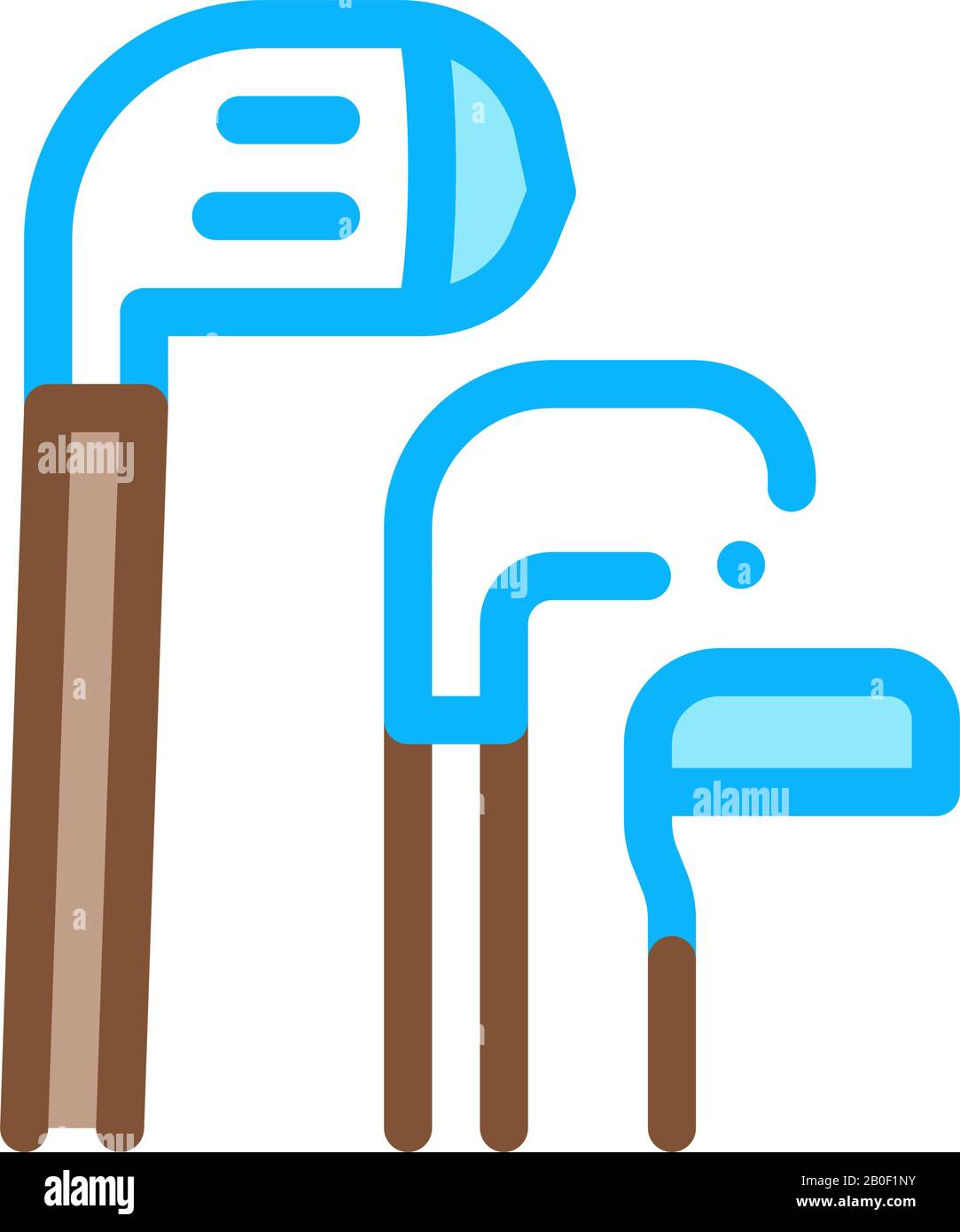 Golf Putters Icon Vector Outline Illustration Stock Vector Image & Art ...