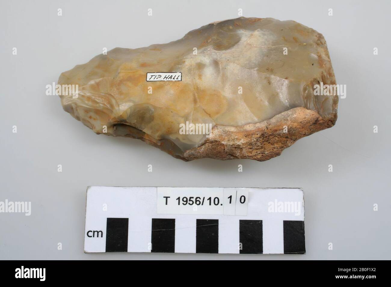Flint ax, ax, stone, flint, 13 x 7,5 x 3,4 cm, prehistory, England ...