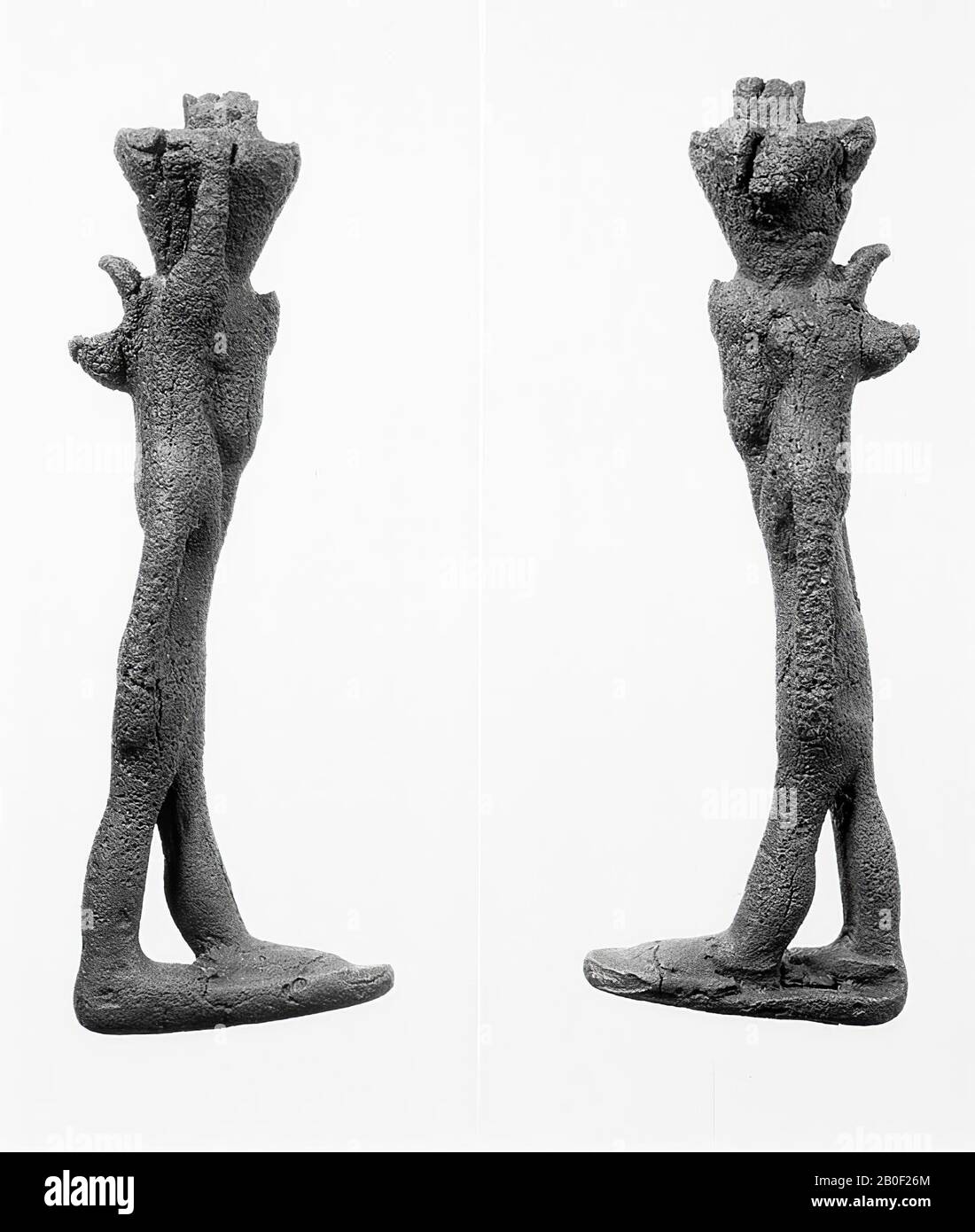 Nefertem, standing, bronze, god, bronze, 9 cm, Late Period, Egypt Stock ...