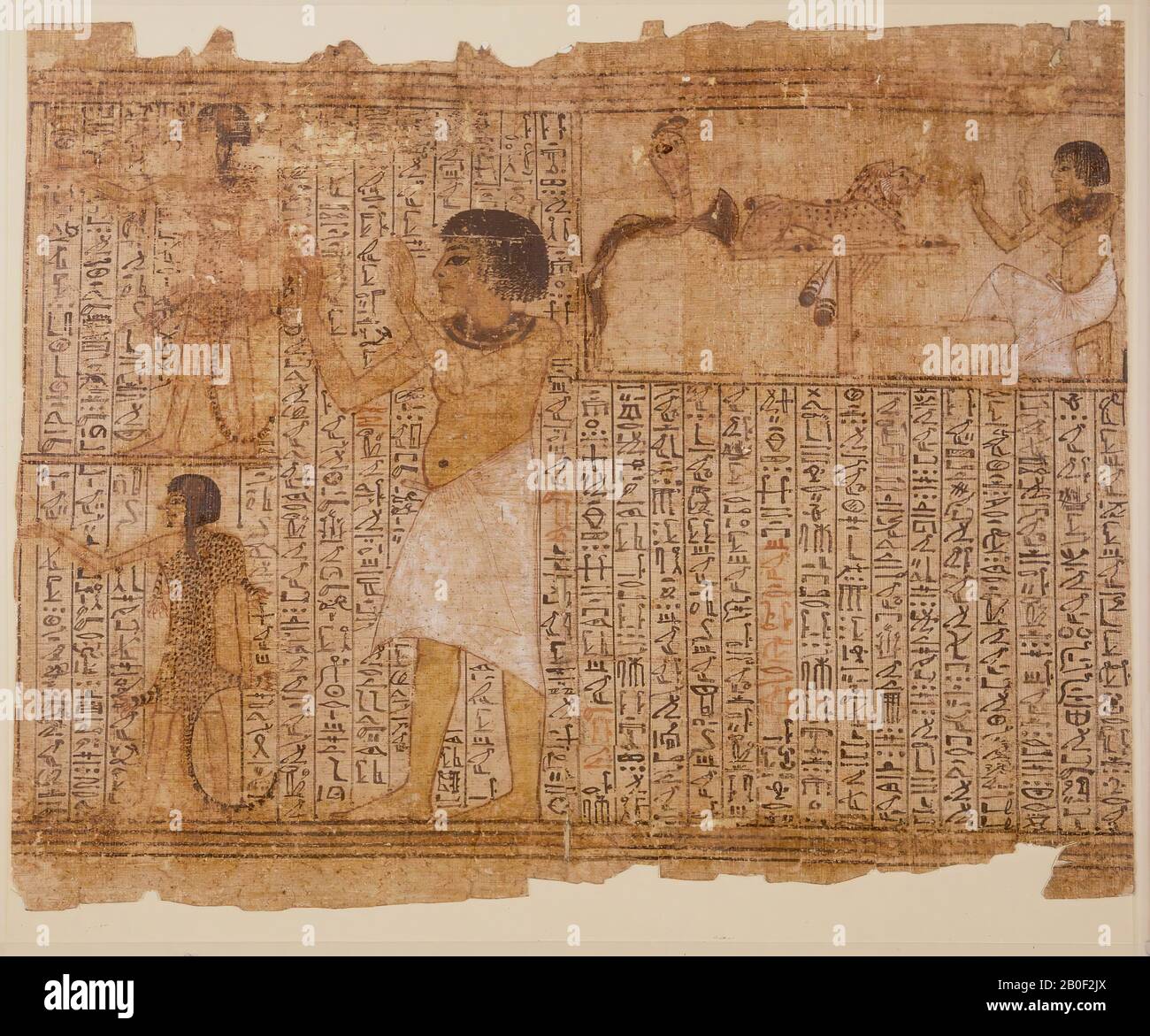 Egypt, death book, papyrus, 36 x 46 cm Stock Photo - Alamy