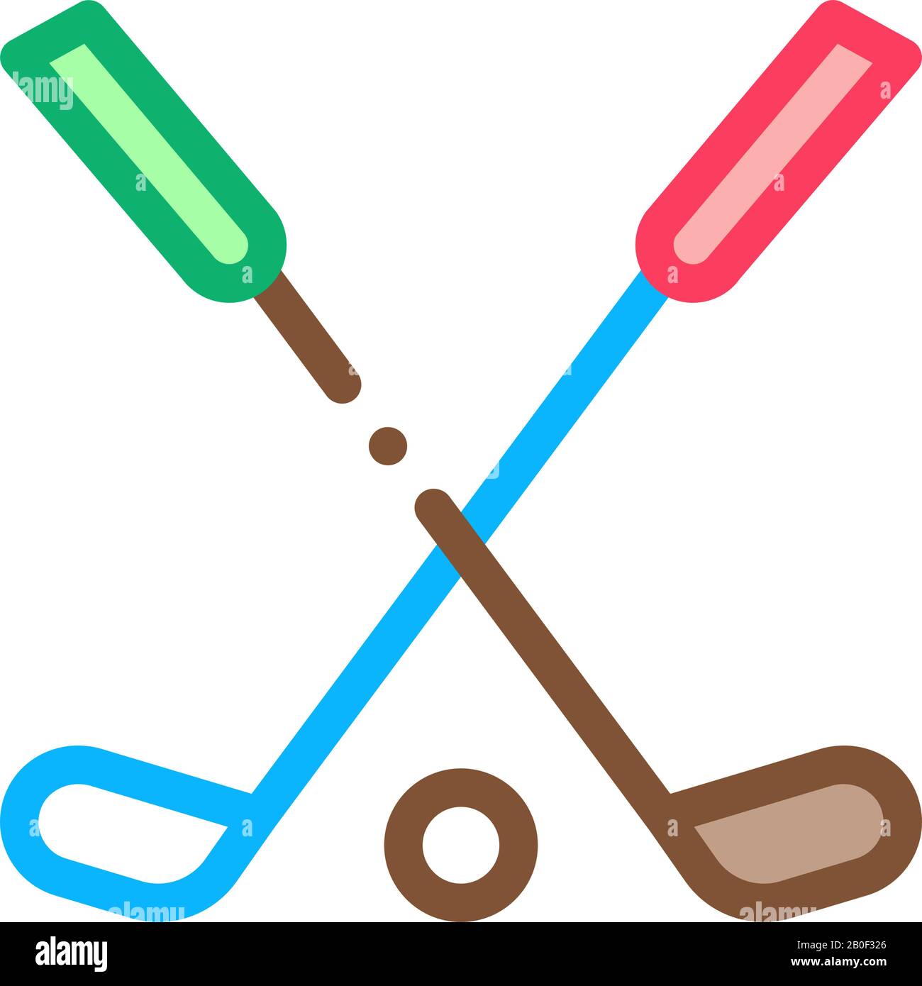 Golf Putters Ball Icon Vector Outline Illustration Stock Vector Image ...