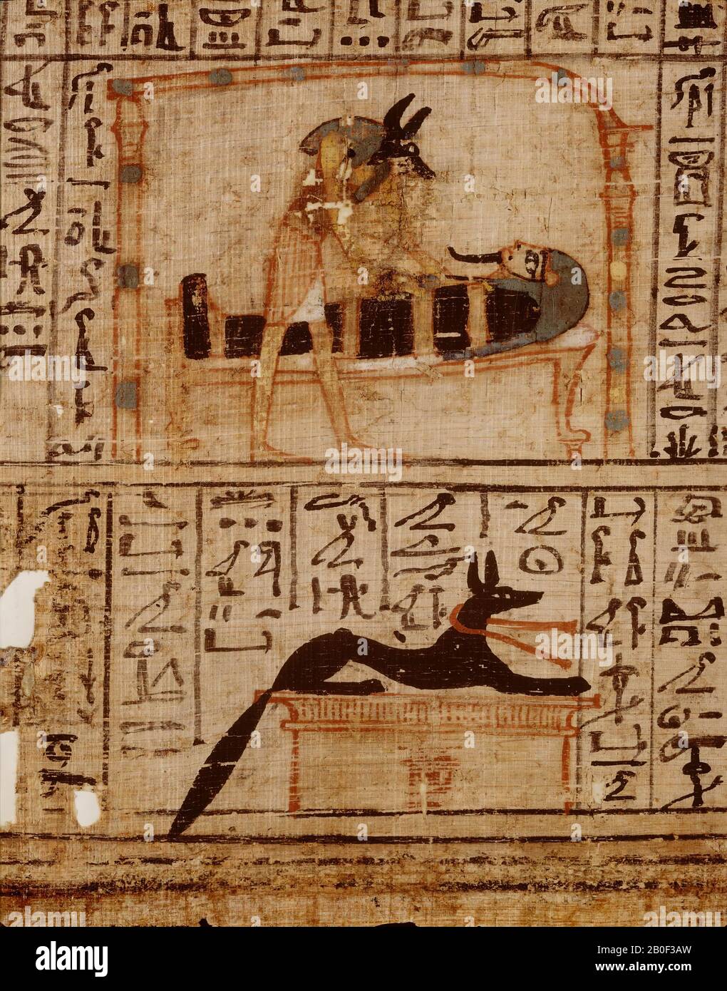 Egypt, death book, papyrus, 39 x 47 cm Stock Photo - Alamy