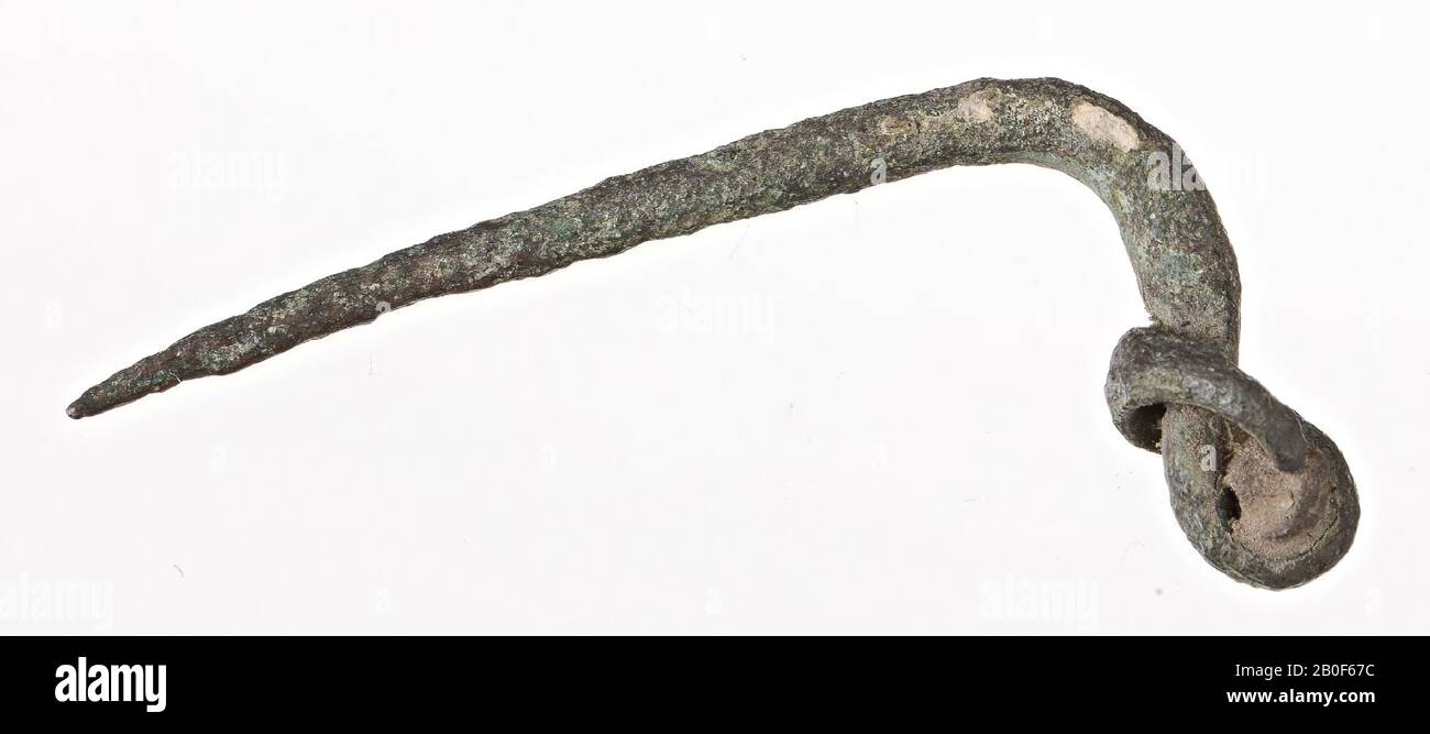 fibula, metal, bronze, roman, Netherlands, Gelderland, Ede, Lunteren ...