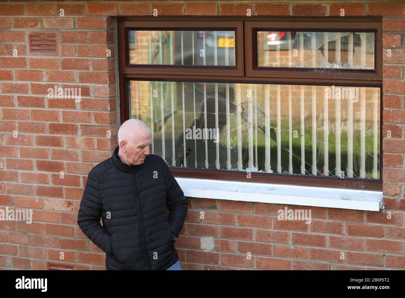 Belfast, Northern Ireland. 20th Feb 2020. Martin Finucane, brother of ...