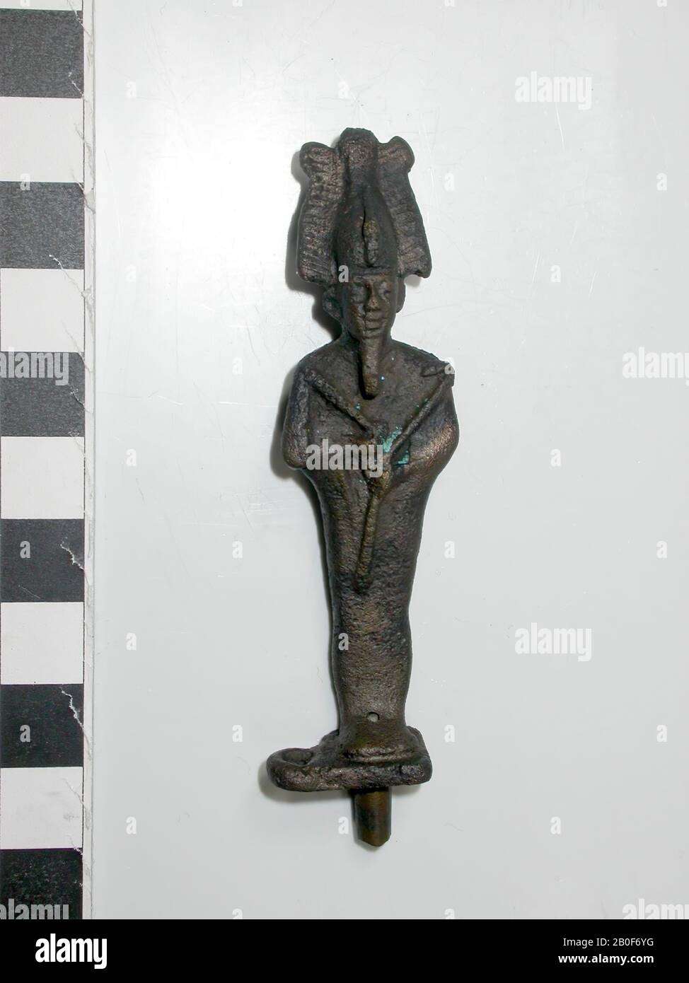 Osiris, standing, bronze, god, bronze, 7,5 cm, Late Period, Egypt Stock ...