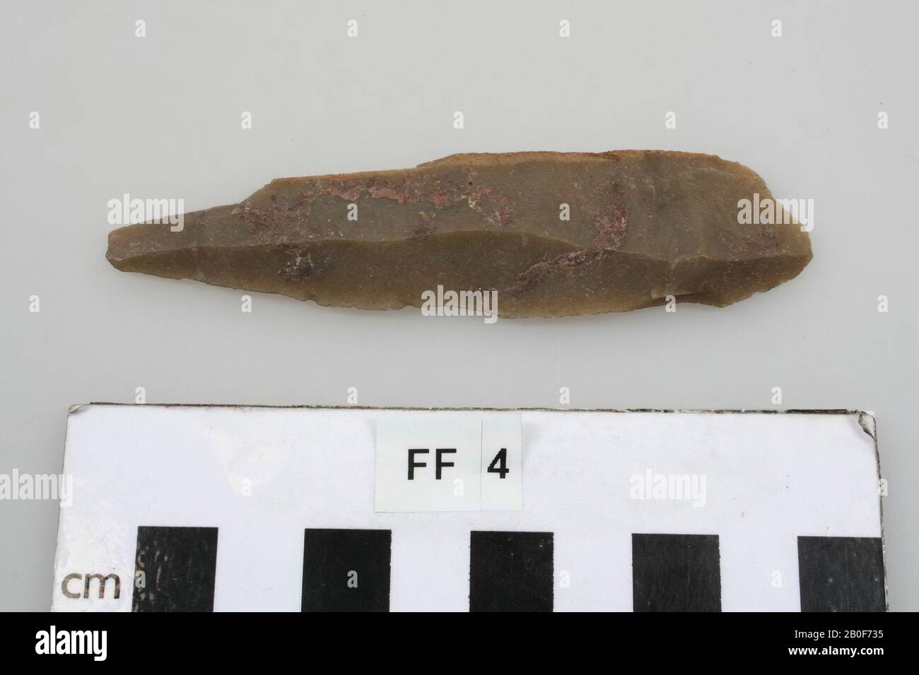 Blade of flint, knife, stone, flint, 9 x 2,2 x 0,7 cm, prehistory ...
