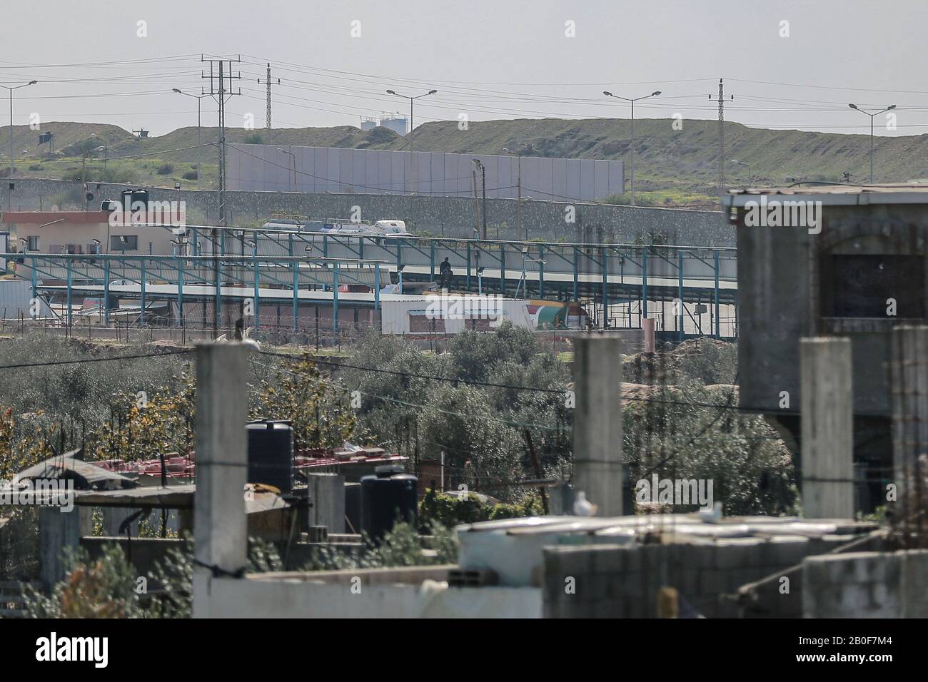 Rafah, Palestinian Territories. 20th Feb, 2020. A general view of a ...