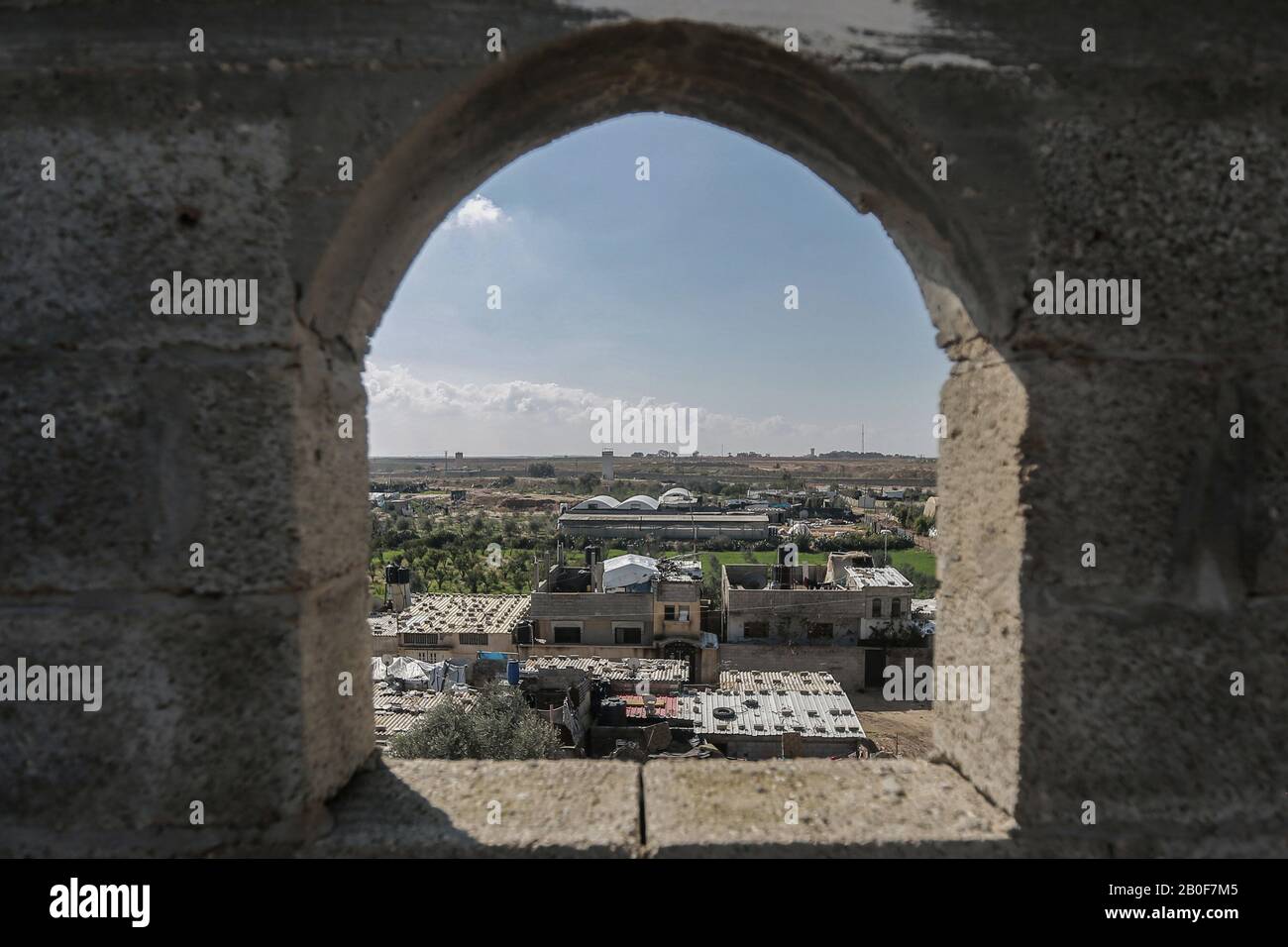 Rafah, Palestinian Territories. 20th Feb, 2020. A general view of a ...