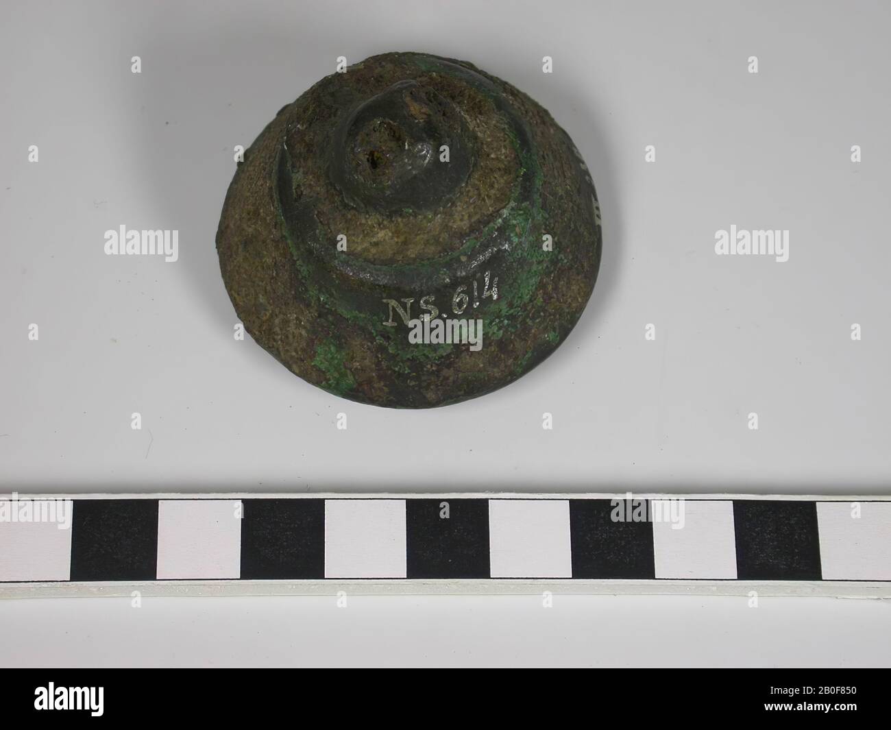 Conical bronze bell with iron clapper, bell, metal, bronze, iron, Roman ...