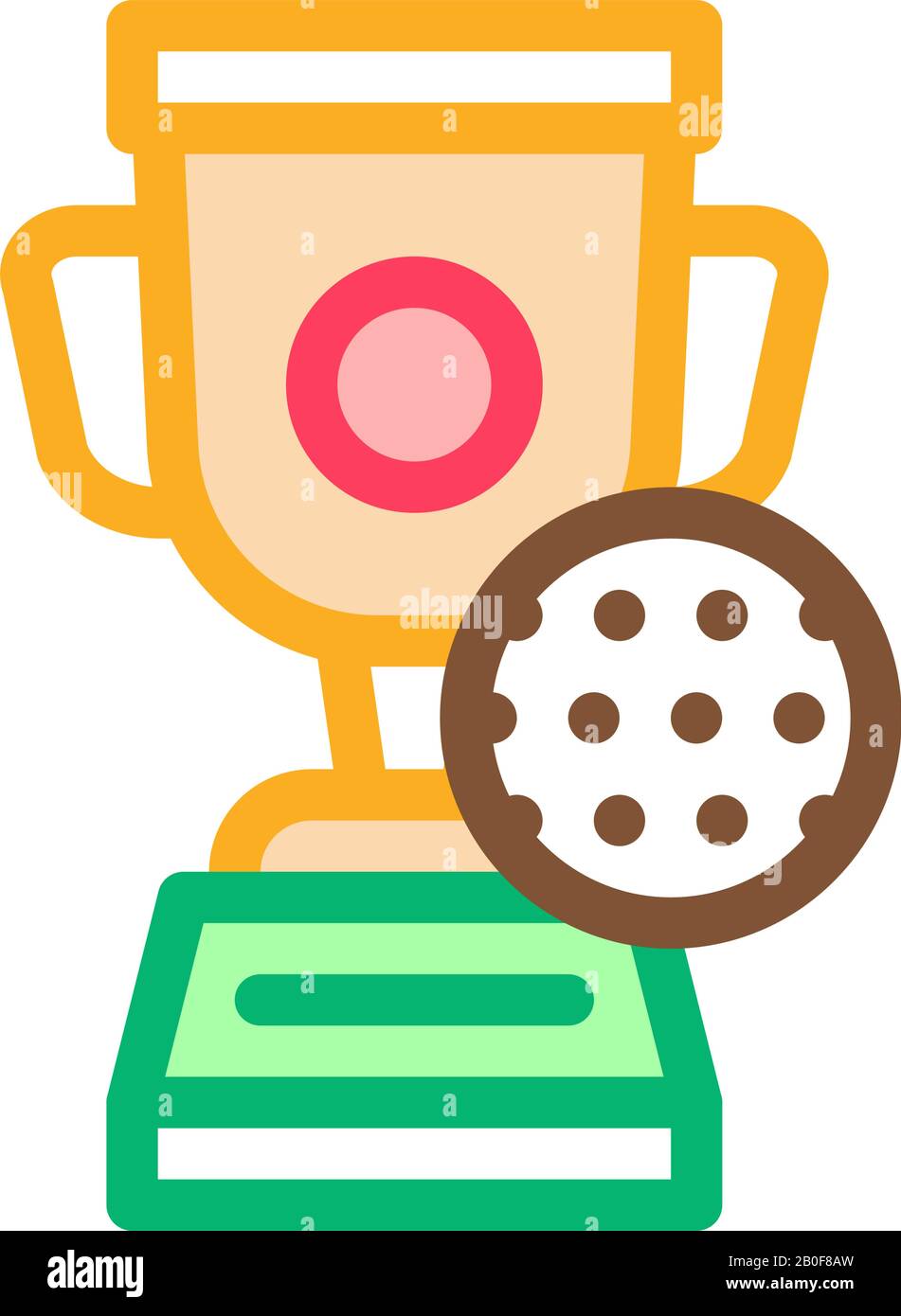 Golf Champion Cup Icon Vector Outline Illustration Stock Vector Image ...