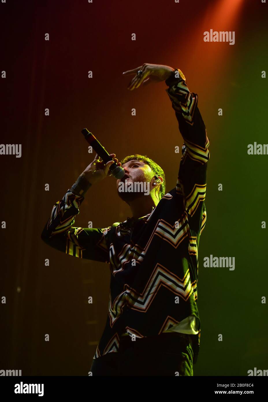James Arthur performing to a full house Stock Photo - Alamy