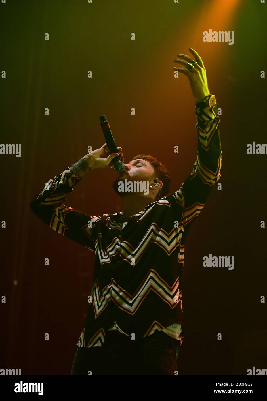 James Arthur performing to a full house Stock Photo - Alamy