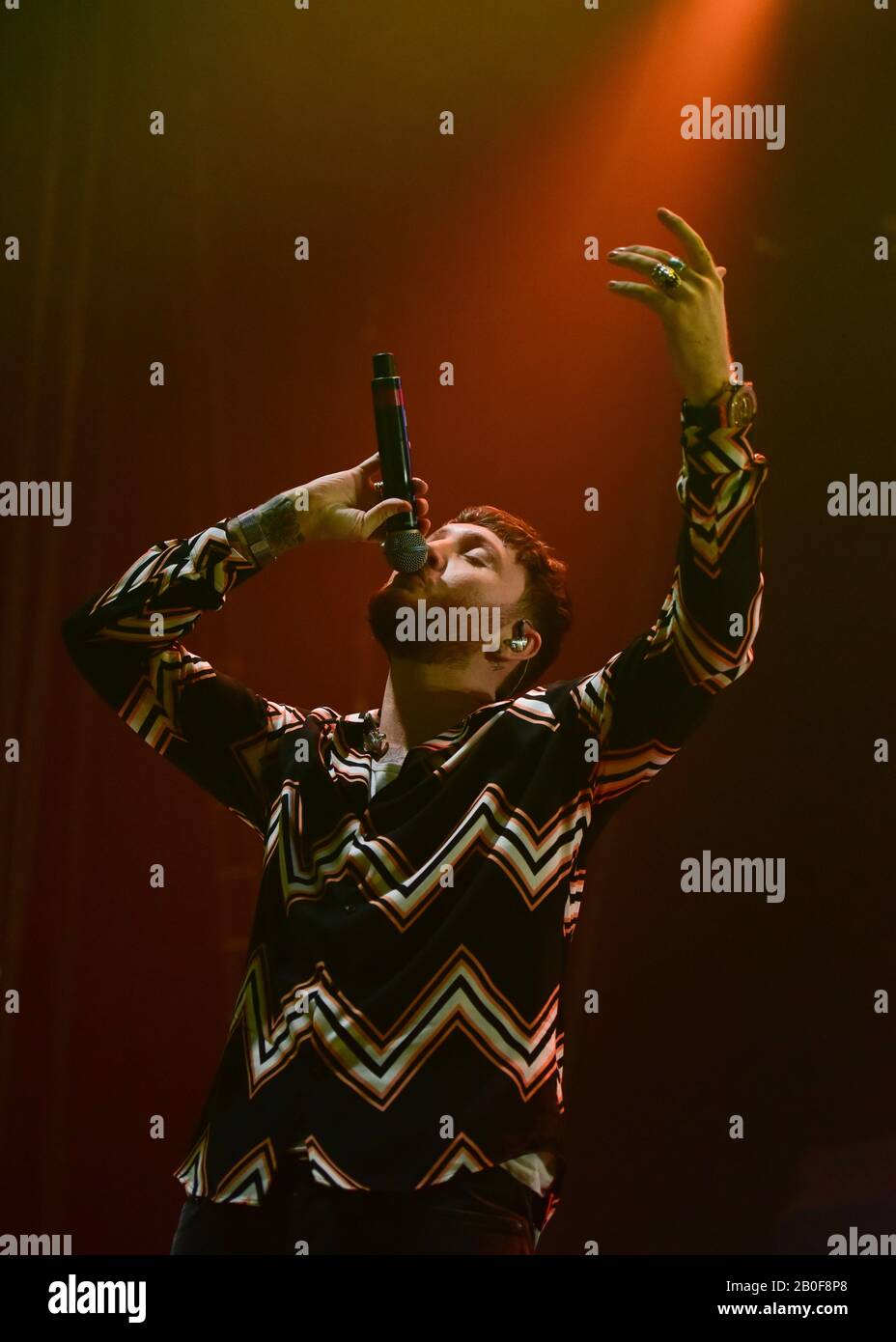 James Arthur performing to a full house Stock Photo - Alamy