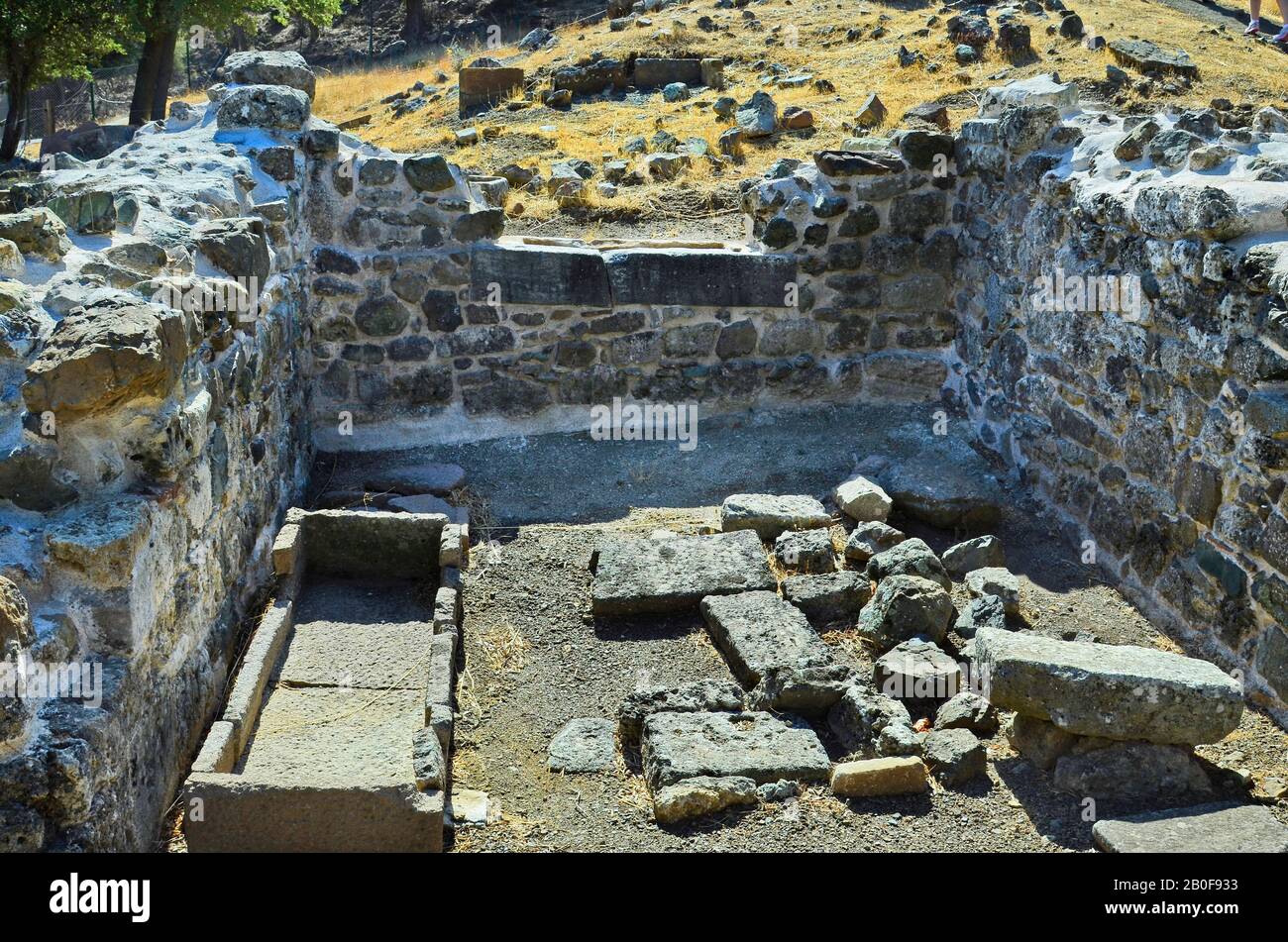 Greece, Samothrace, Sanctuary of the great gods in Palaeopolis, ancient ...