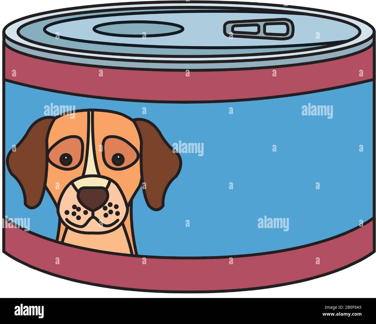 food for dog in can isolated icon Stock Vector Image & Art - Alamy