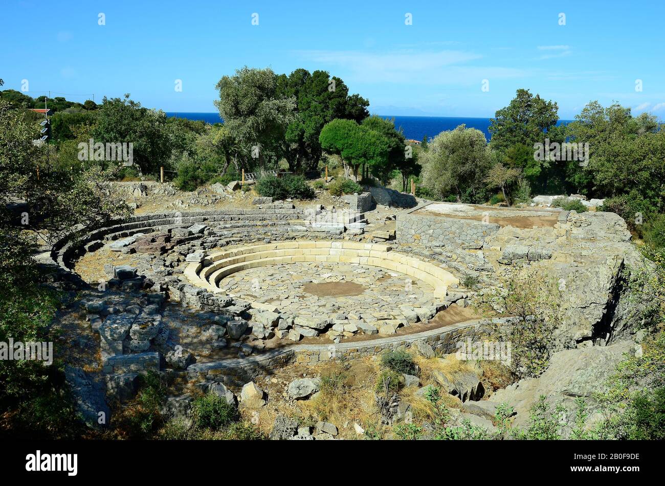 Greece, Samothrace, Sanctuary of the great gods in Palaeopolis, ancient ...