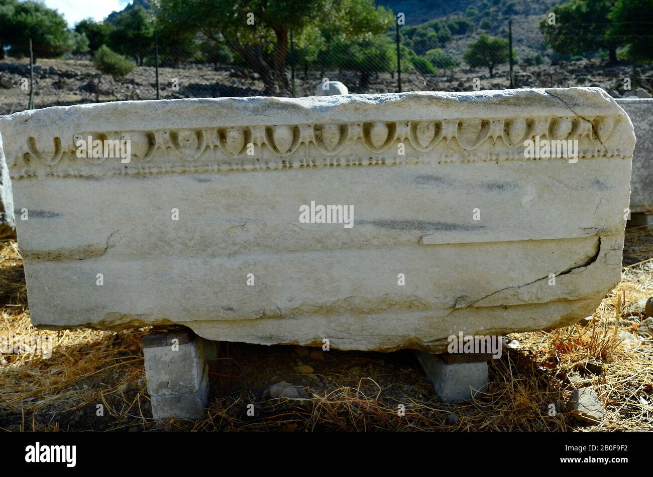 Greece, Samothrace, Sanctuary of the great gods in Palaeopolis, ancient ...