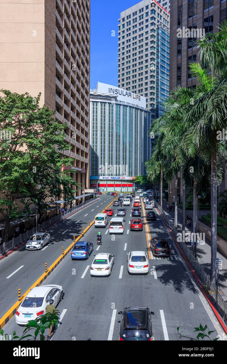 Makati busy street manila hi-res stock photography and images - Alamy