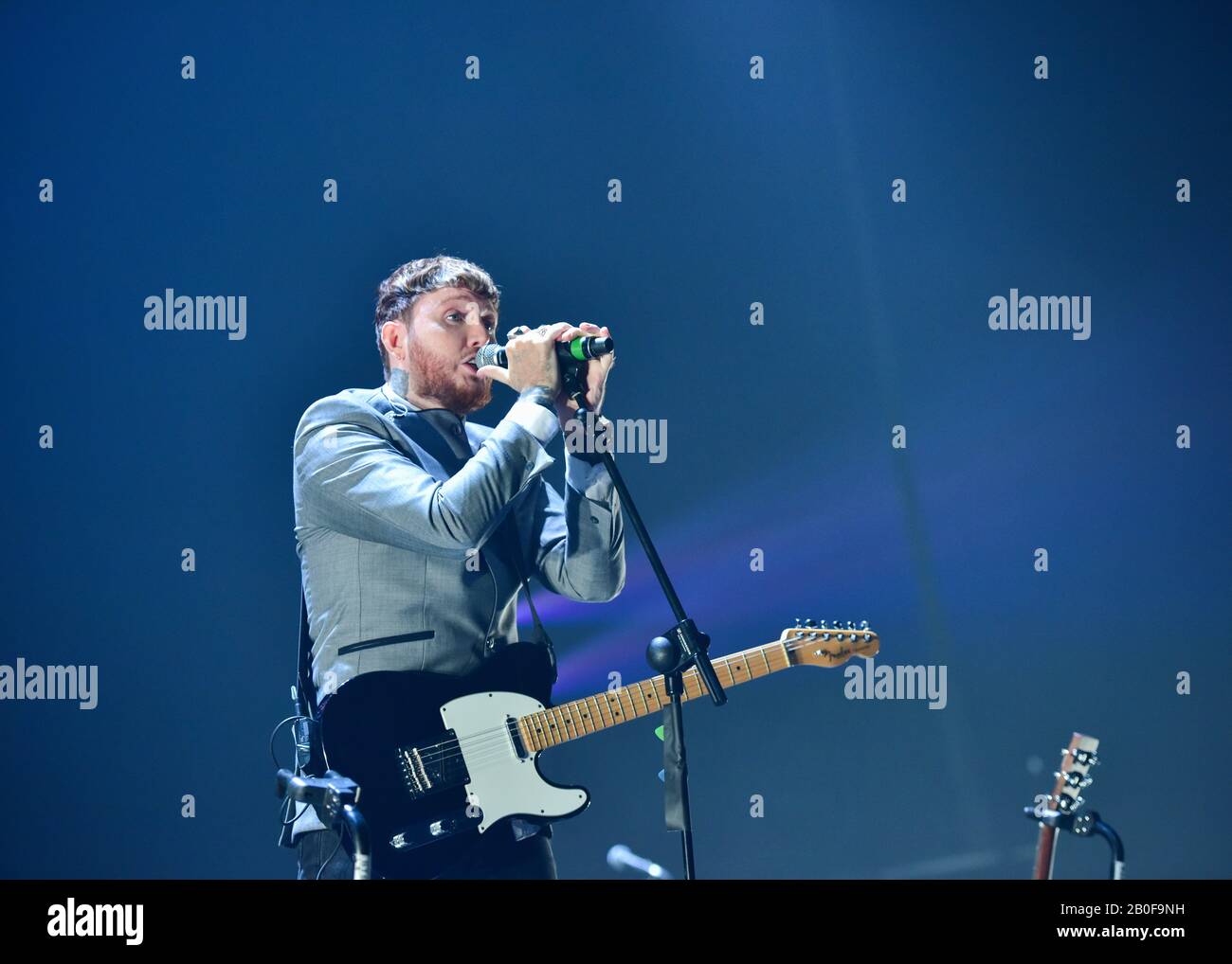 James Arthur performing to a full house Stock Photo - Alamy