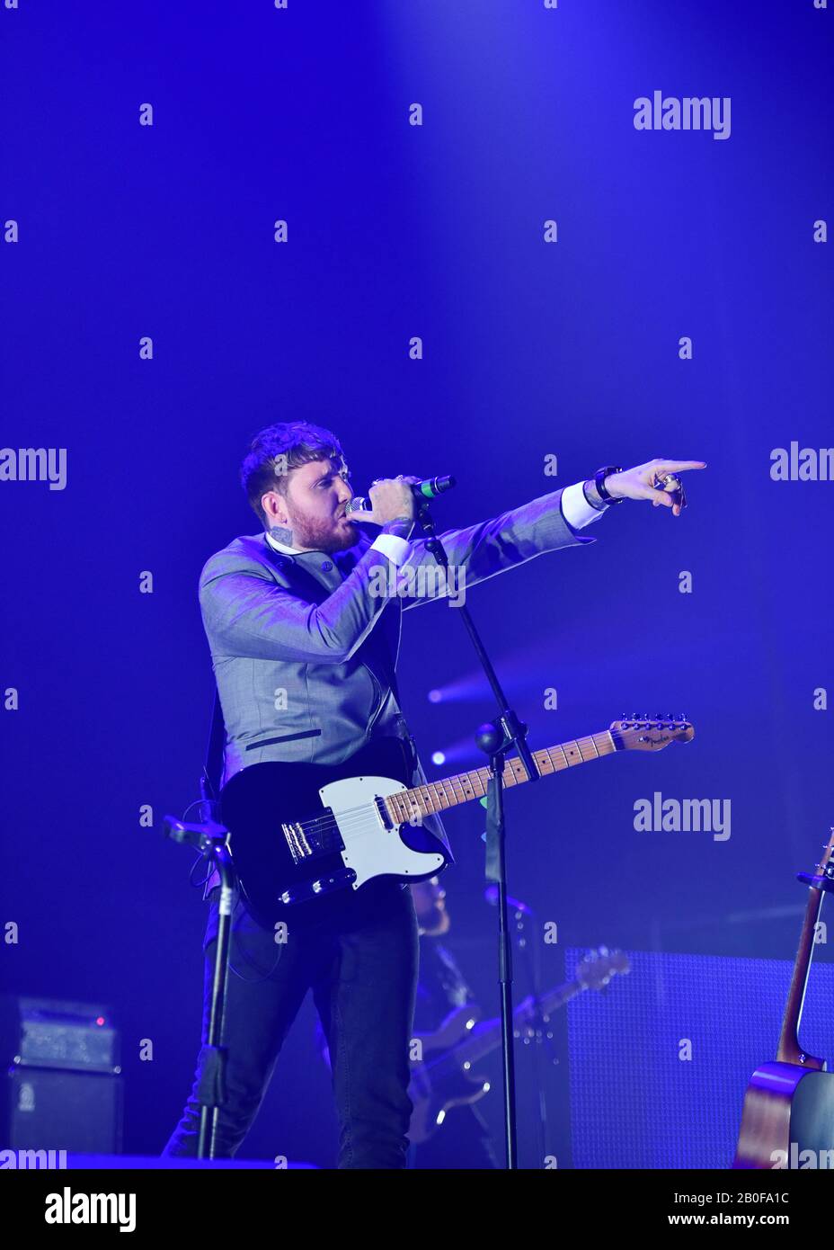 James Arthur performing to a full house Stock Photo - Alamy