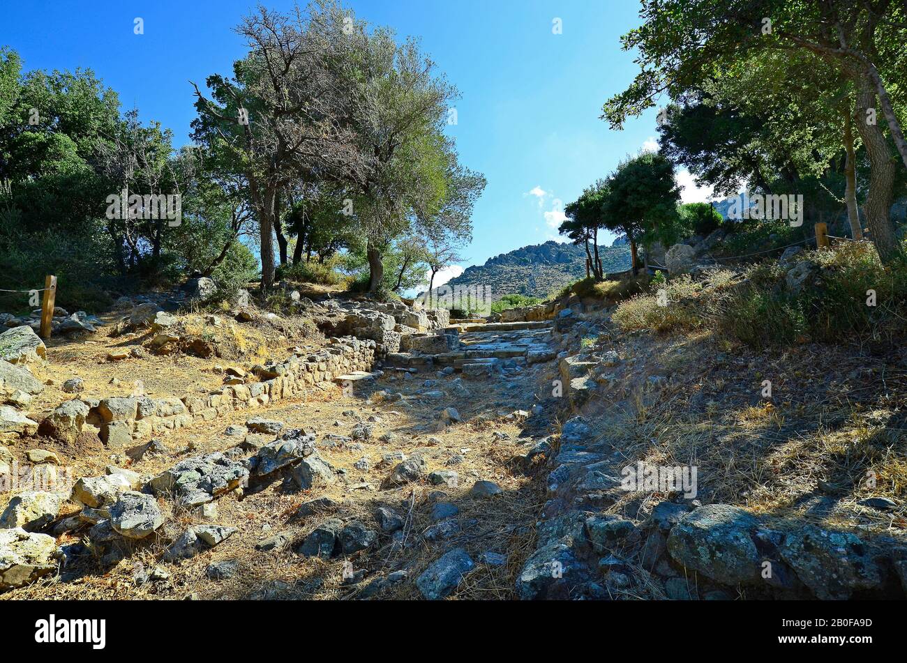 Greece, Samothrace, Sanctuary of the great gods in Palaeopolis, ancient ...