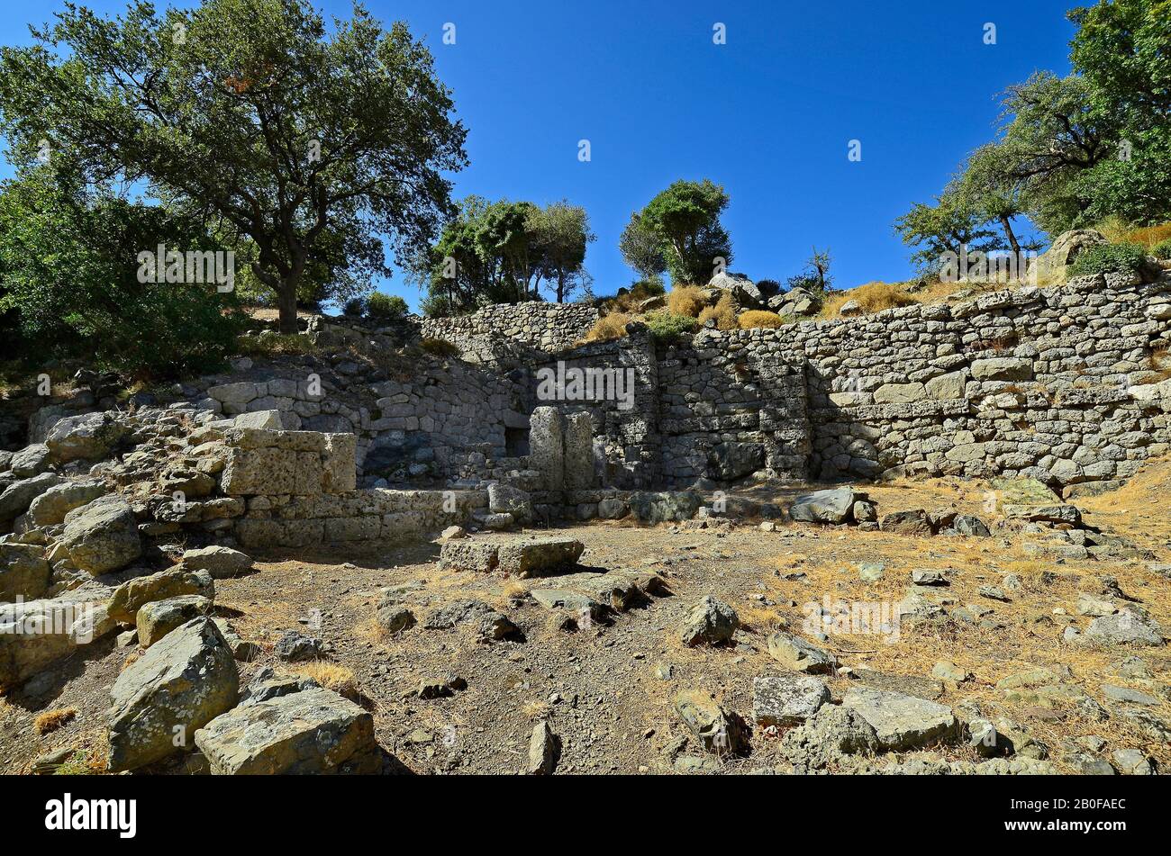 Greece, Samothrace, Sanctuary of the great gods in Palaeopolis, ancient ...