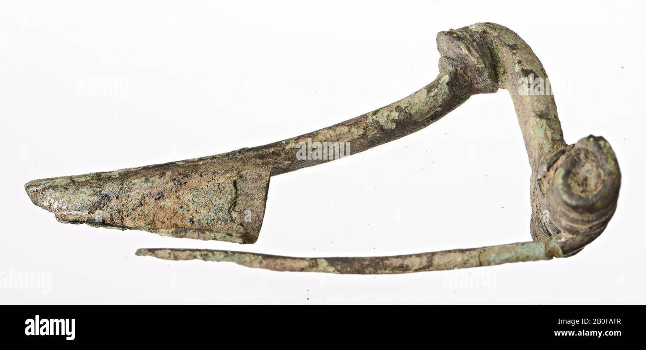 fibula, metal, bronze, roman, Netherlands, Utrecht, Bunnik, Vechten ...