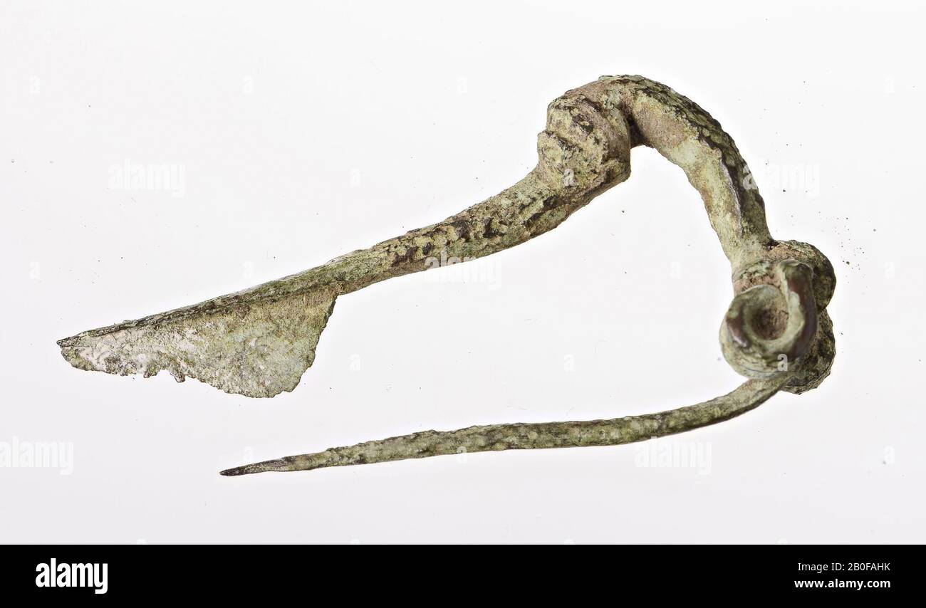 fibula, metal, bronze, roman, Netherlands, Utrecht, Bunnik, Vechten ...