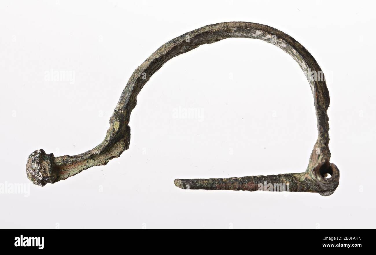 fibula, metal, bronze, roman, Netherlands, Utrecht, Bunnik, Vechten ...