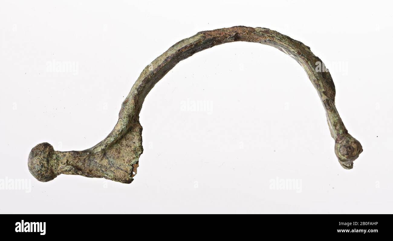 fibula, metal, bronze, roman, Netherlands, Utrecht, Bunnik, Vechten ...