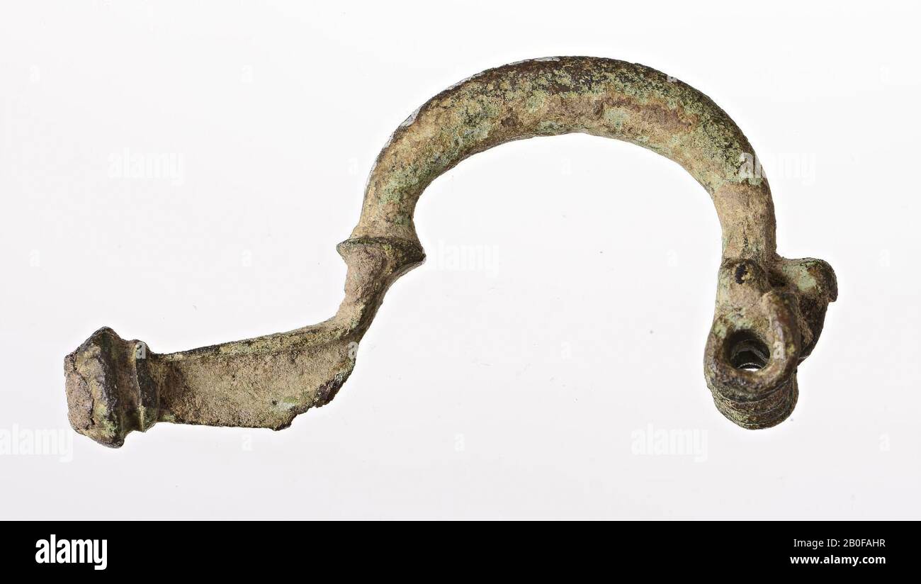 fibula, metal, bronze, roman, Netherlands, Utrecht, Bunnik, Vechten ...