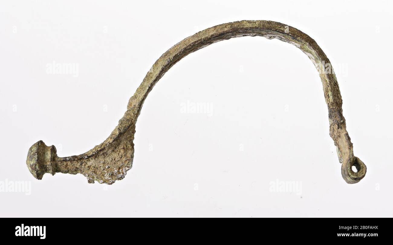 fibula, metal, bronze, roman, Netherlands, Utrecht, Bunnik, Vechten ...
