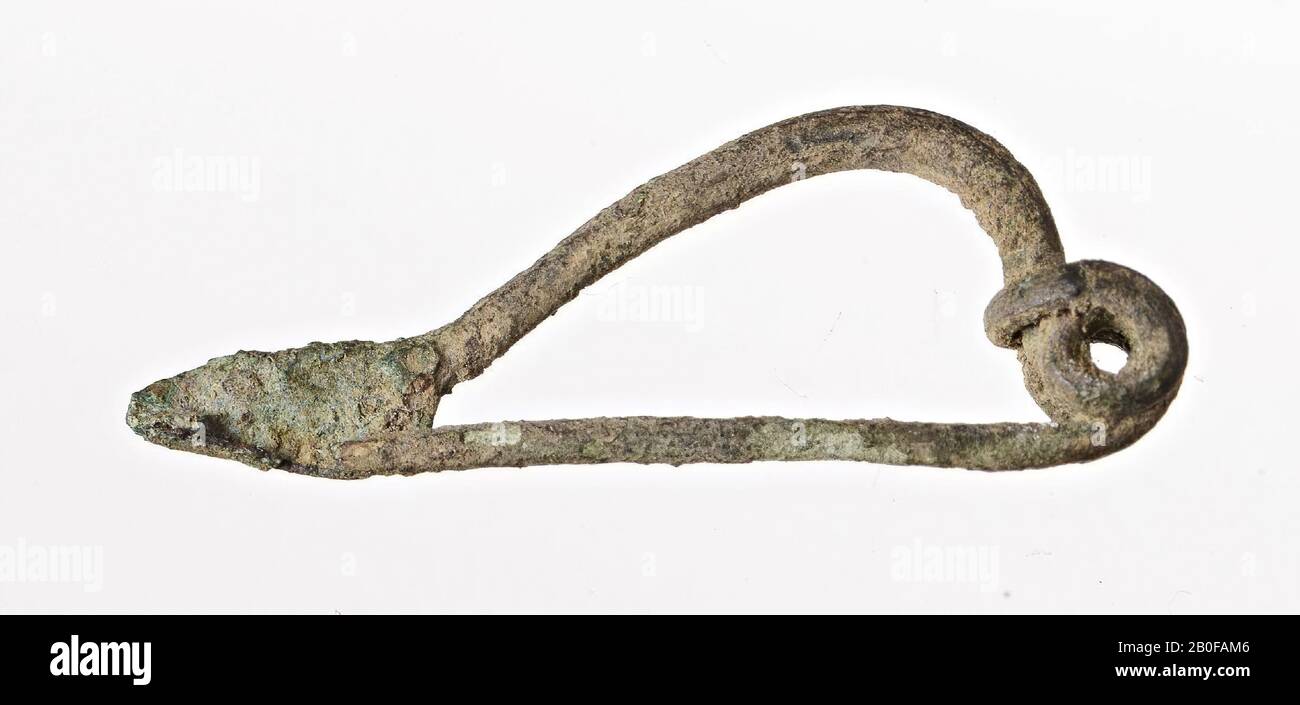 fibula, metal, bronze, roman, Netherlands, Utrecht, Bunnik, Vechten ...