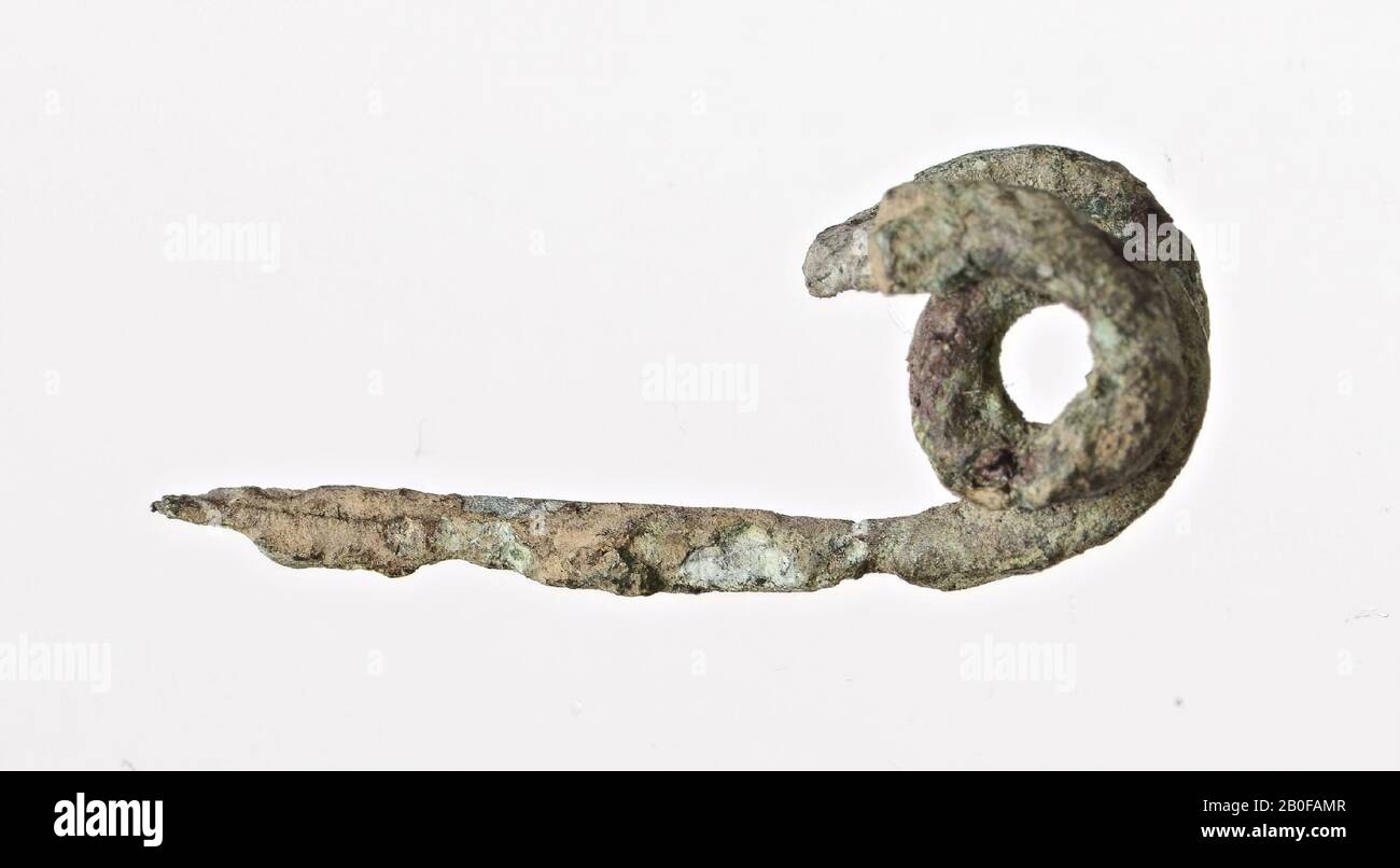 fibula, metal, bronze, roman, Netherlands, Utrecht, Bunnik, Vechten ...