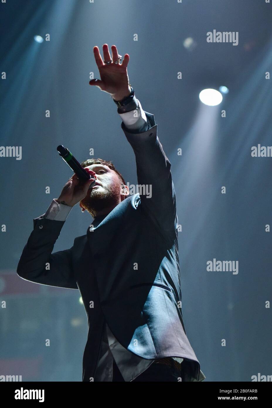 James Arthur performing to a full house Stock Photo - Alamy